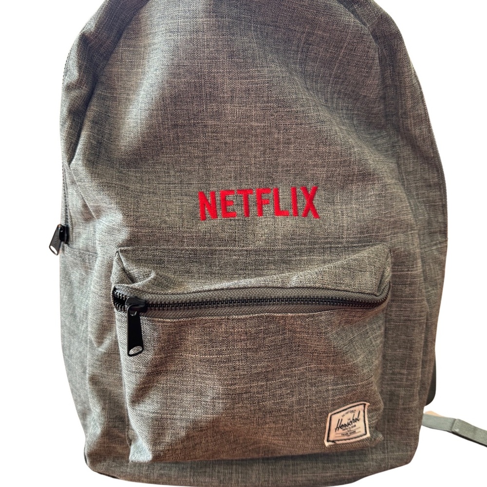 New - Herschel Gray Backpack W/ Netflix Logo (Unisex) - Gem